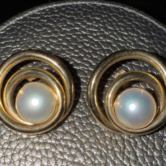 Jewelry | Peter Brams Designs 14 K Gold And Pearl Earrings | Poshmark